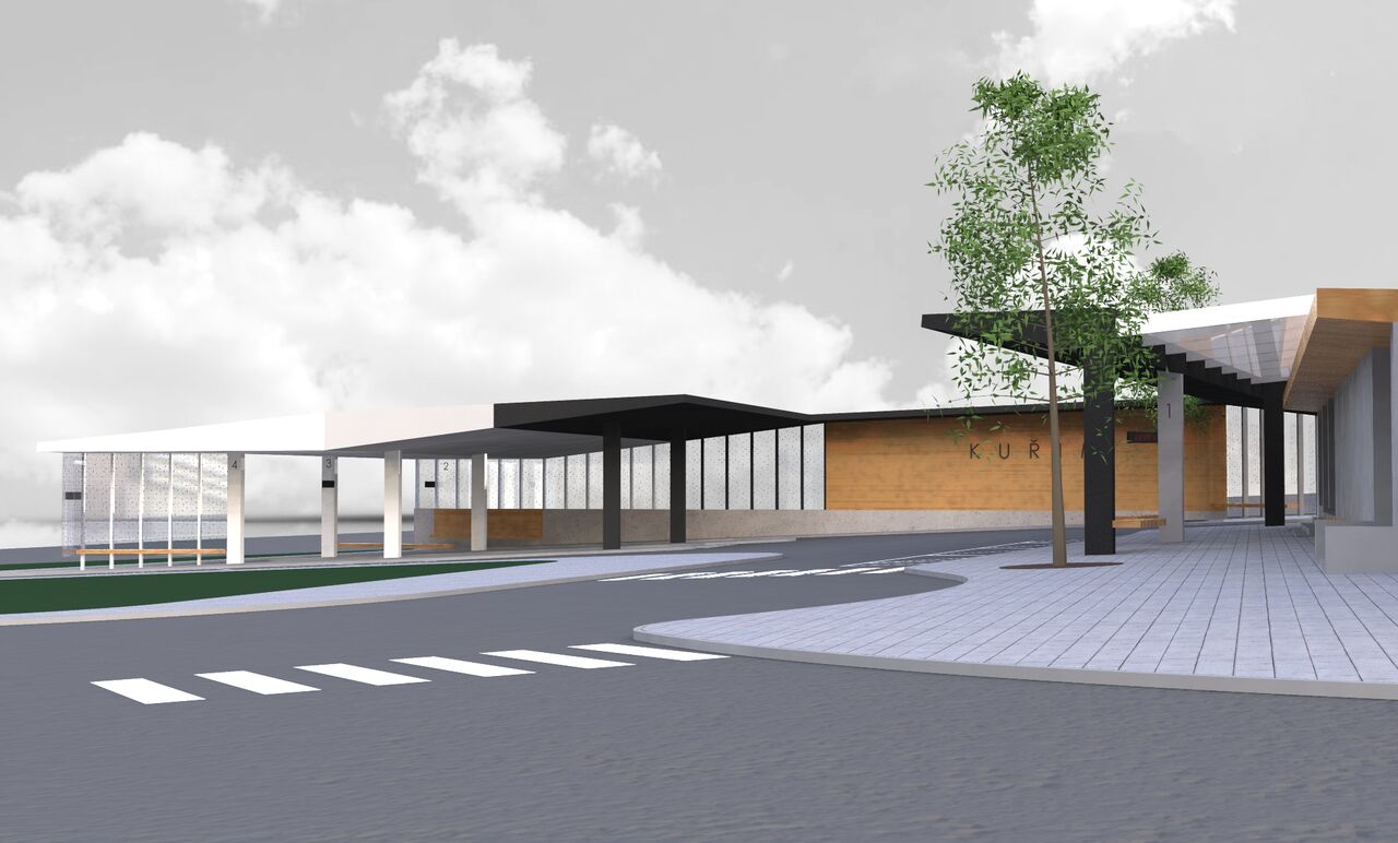 Tailor-made bus station roofing | egoé studio